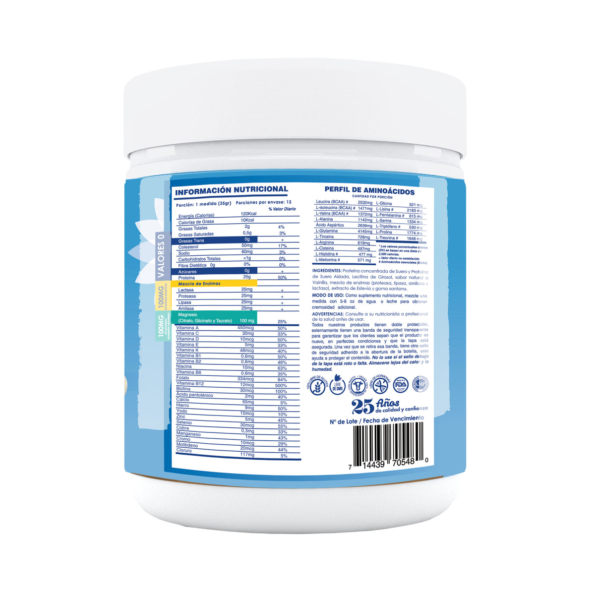 WHEY PROTEIN BALANCE VAINILLA CON MAGNESIO– VAL