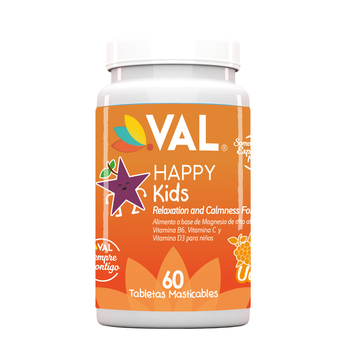 MAGNESIO PARA NIÑOS HAPPY KIDS TABLETAS MASTICABLES– VAL